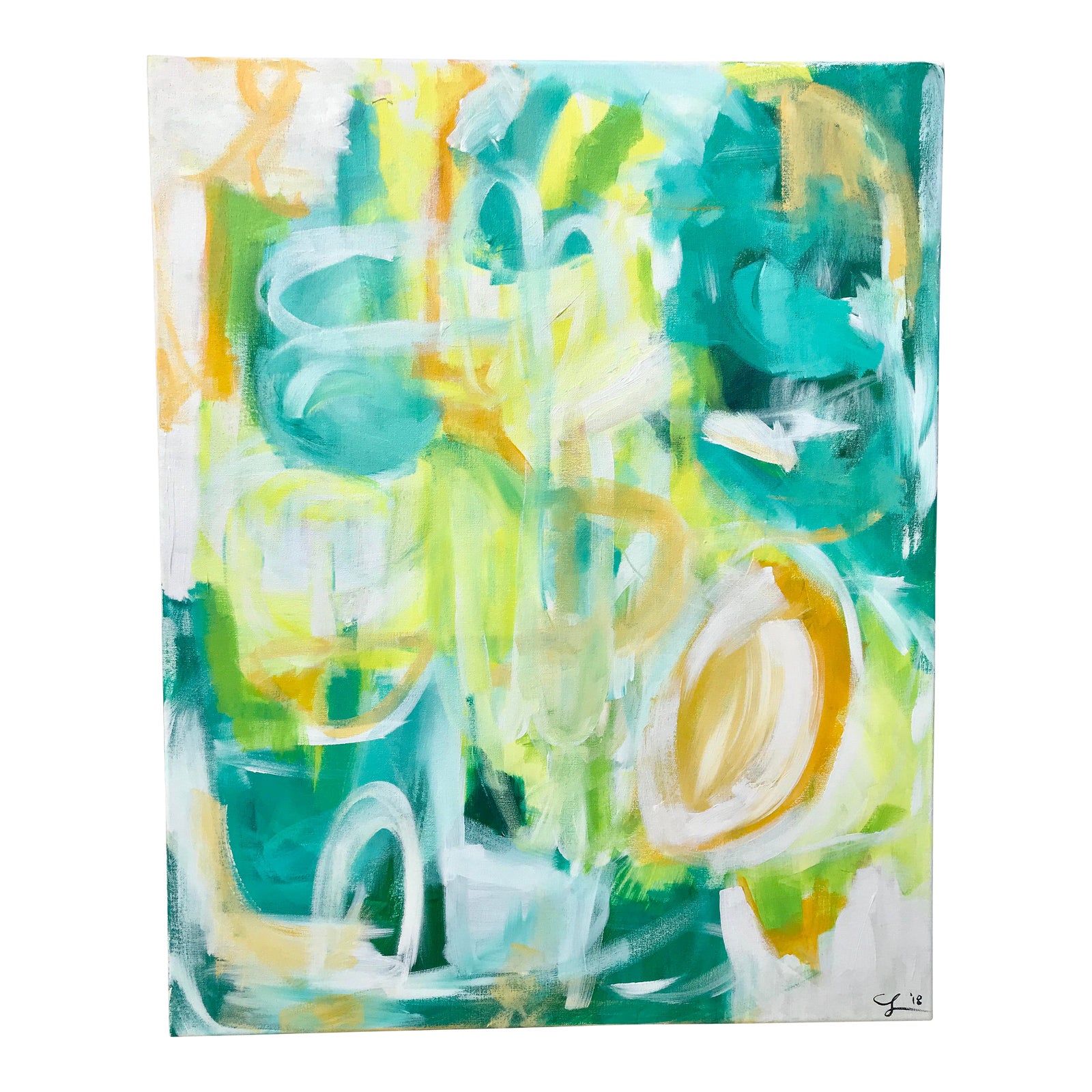 Christina Longoria “El Yunque” Abstract Painting | Chairish