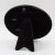 Space Age Black Glass Round Picture Frame | Chairish