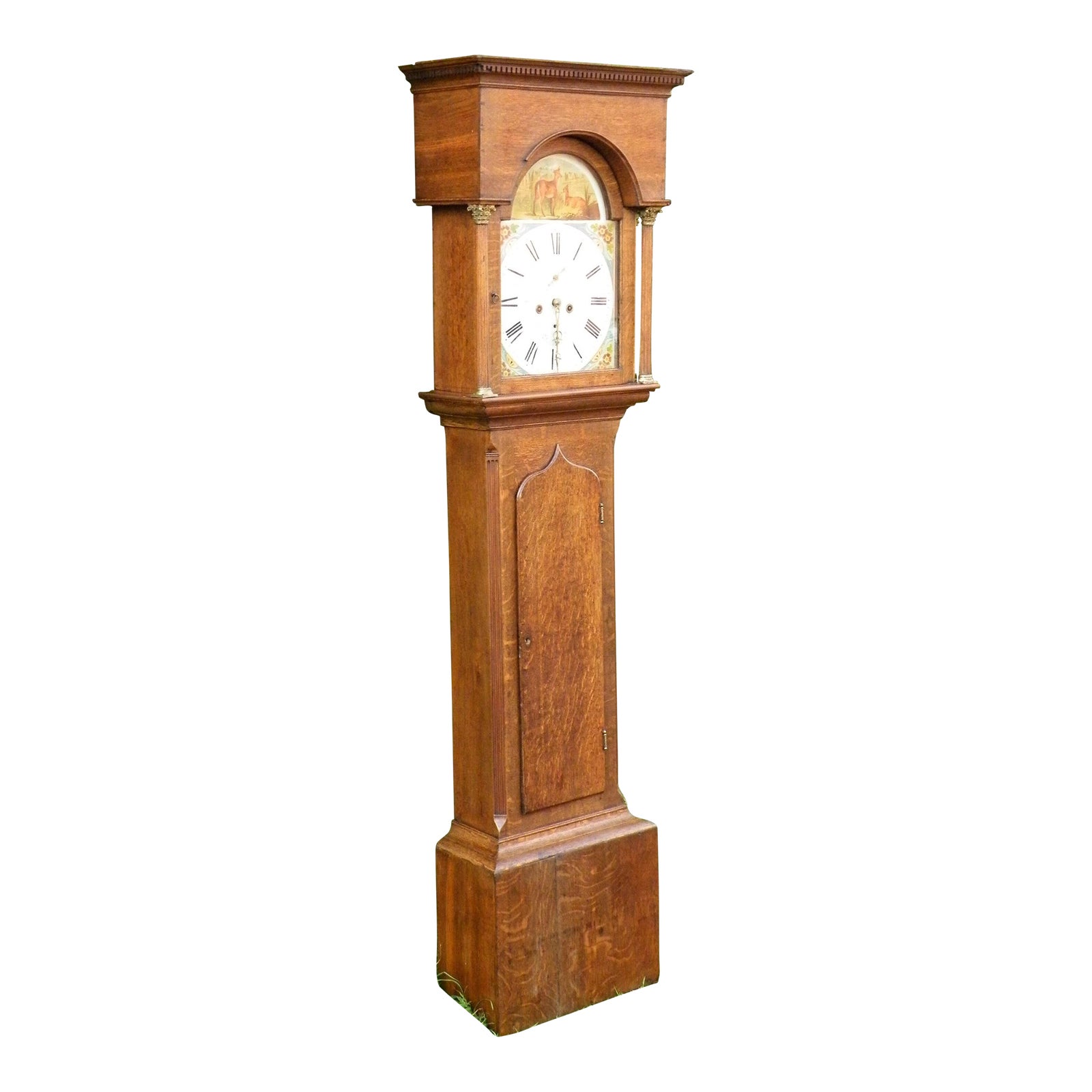 Late 19th Century English Victorian Antique Small Longcase Clock ...