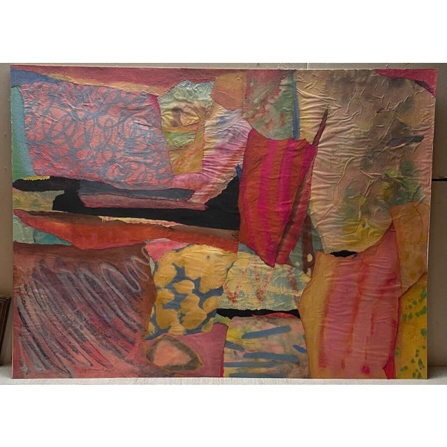 Vintage 1986 Pat Monson 'vegetarian's Delight' Paper Abstract Collage ...