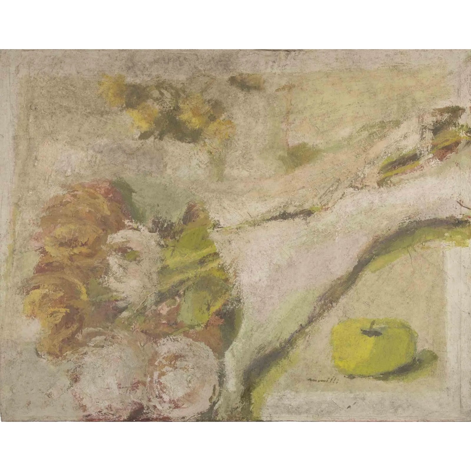 Franco Marzilli, Still Life, Oil Painting, 1970s | Chairish