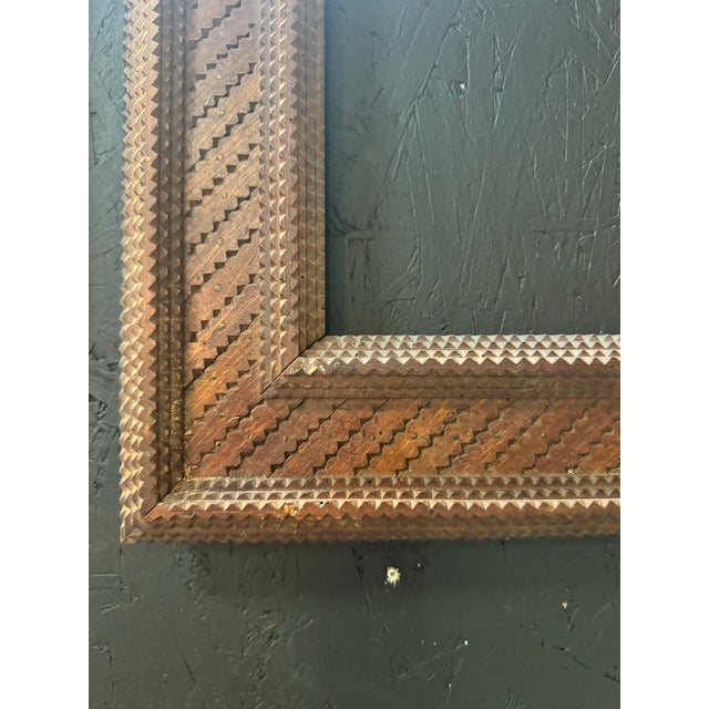 1920’s Tramp Art Picture Frame | Chairish
