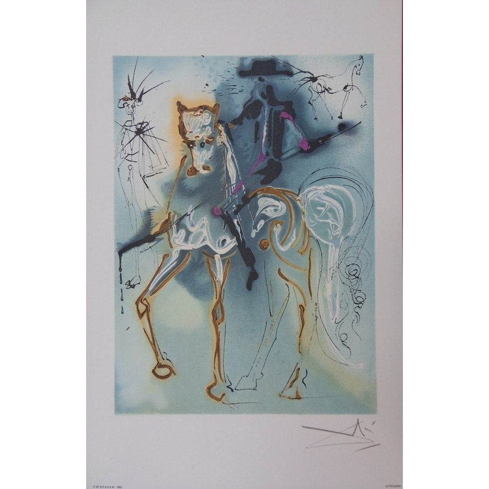 Salvador Dali, Horses, Lithograph | Chairish