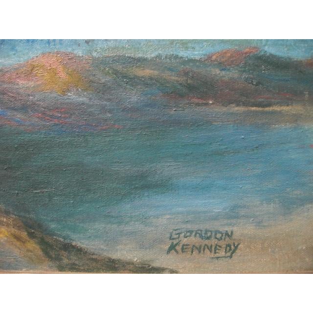 Mid 20th Century Western Landscape Painting of Twisted Tree by Gordon ...