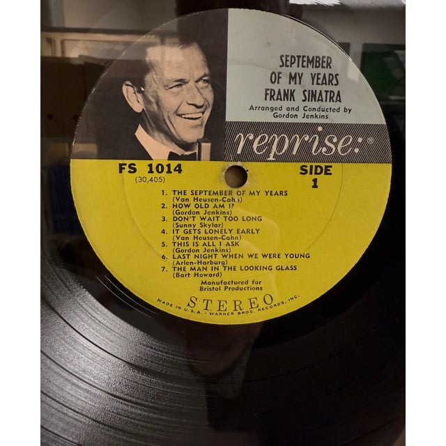 1965, Frank Sinatra, September of My Years, Custom Framed Vinyl and ...