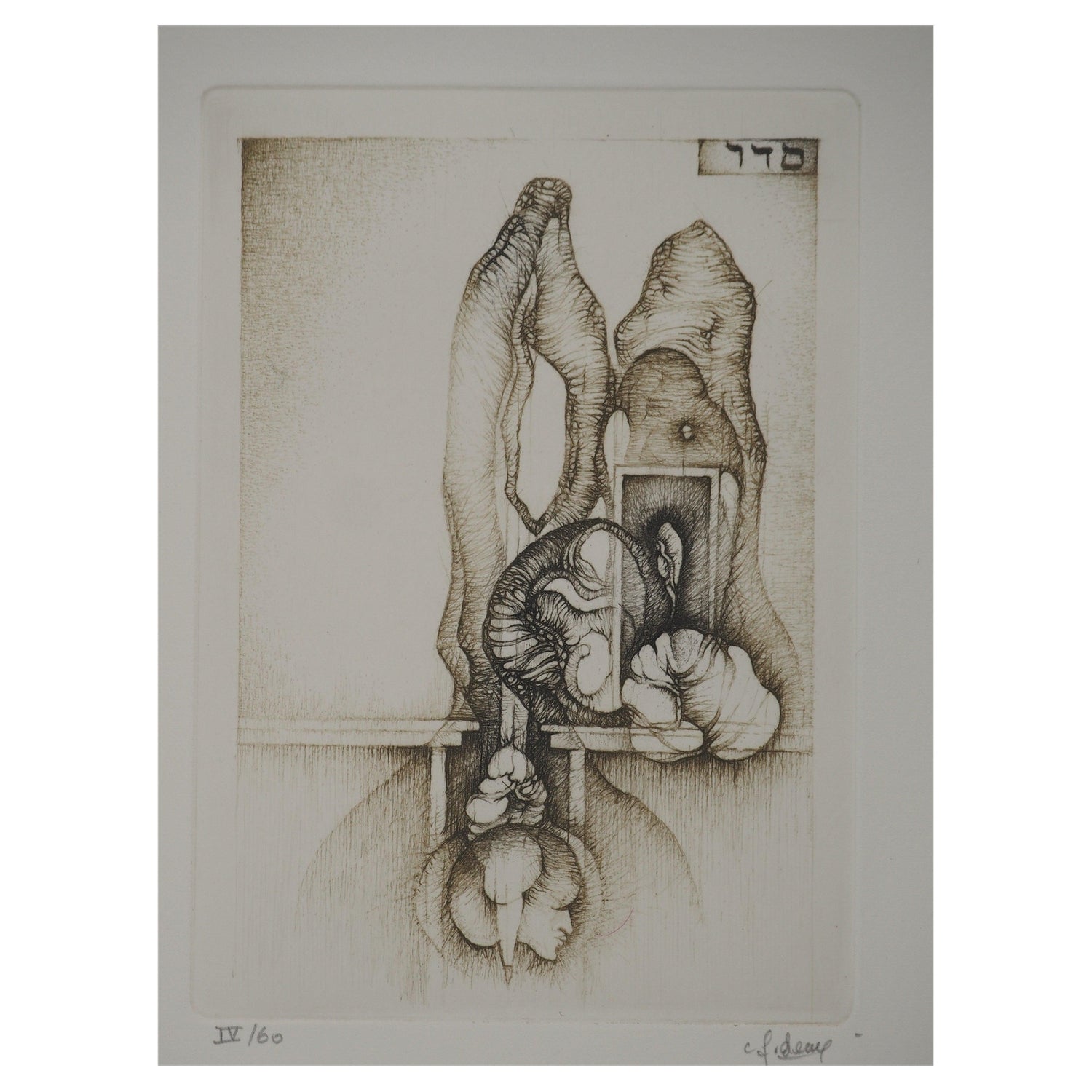 Fred Deux, The Threshold, Original Engraving | Chairish
