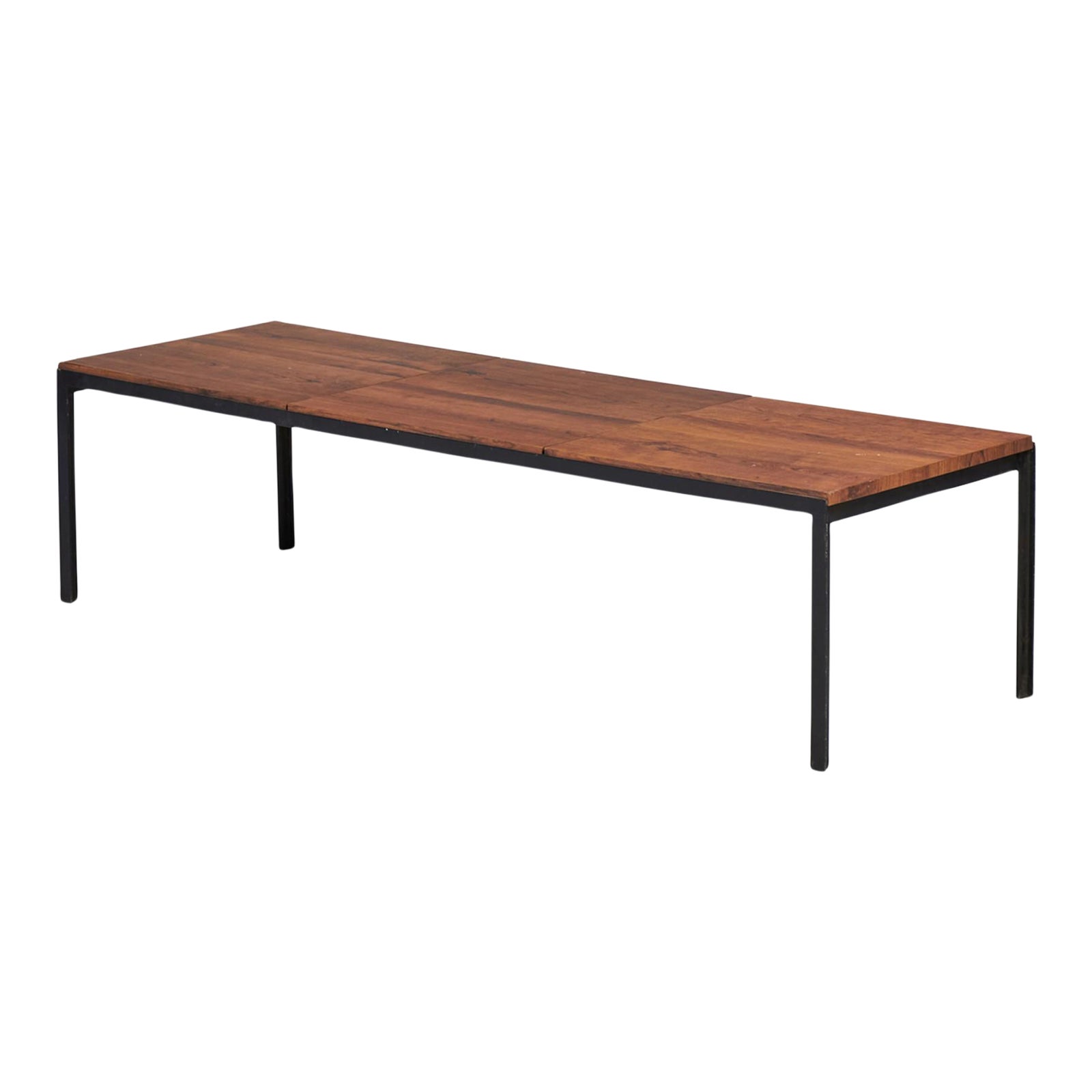 Florence Knoll American Mid-Century T-Bar Walnut Laminate Coffee ...