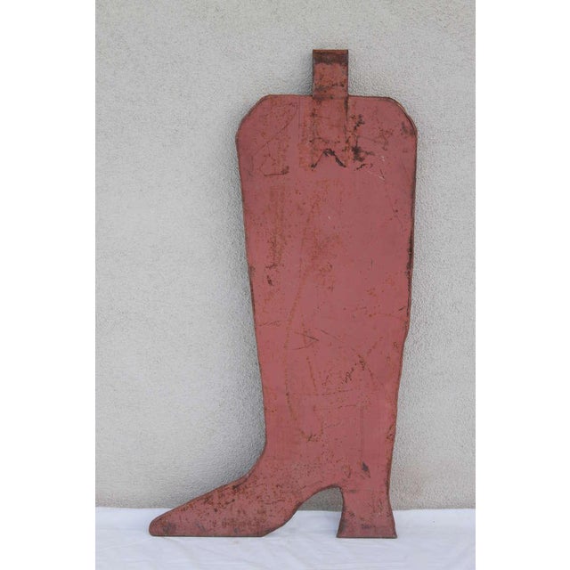 Cowboy Boot Advertising Sign | Chairish