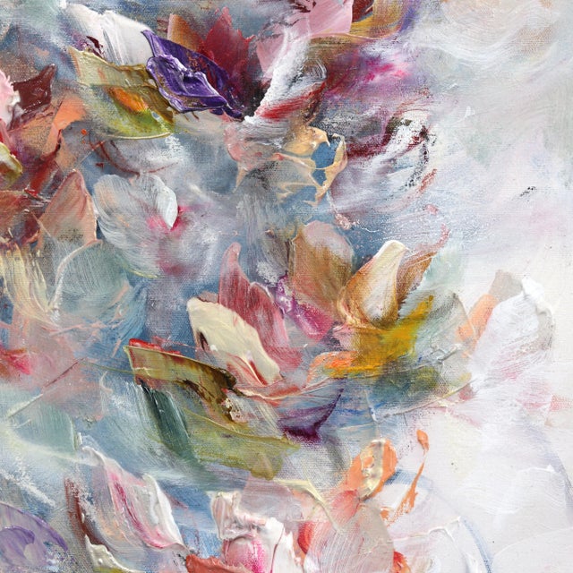 Self-Love Is Luxury - Soft Abstract Floral Landscape Original Artwork ...