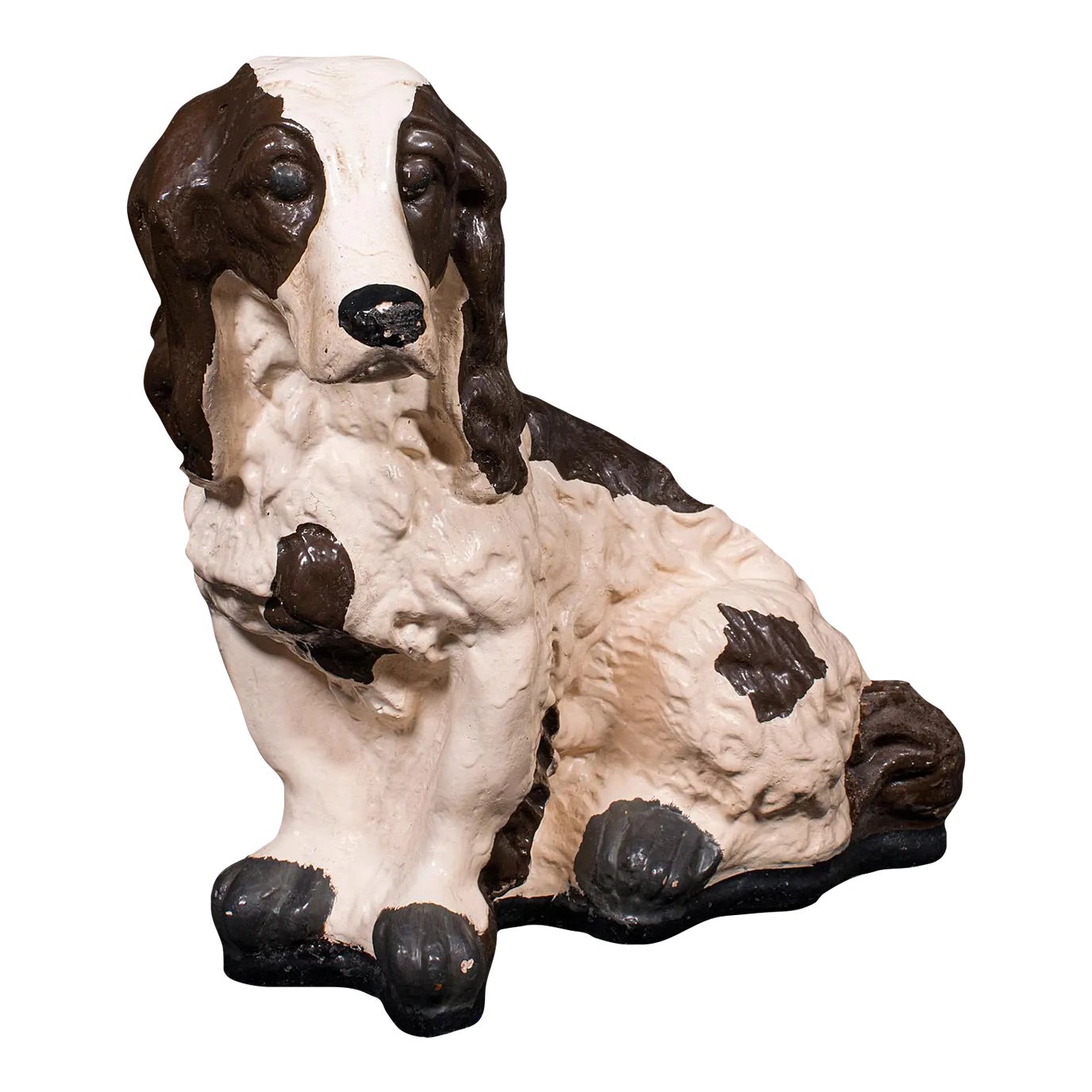 1900s Victorian Antique Cocker Spaniel Statue, English, Plasterwork ...