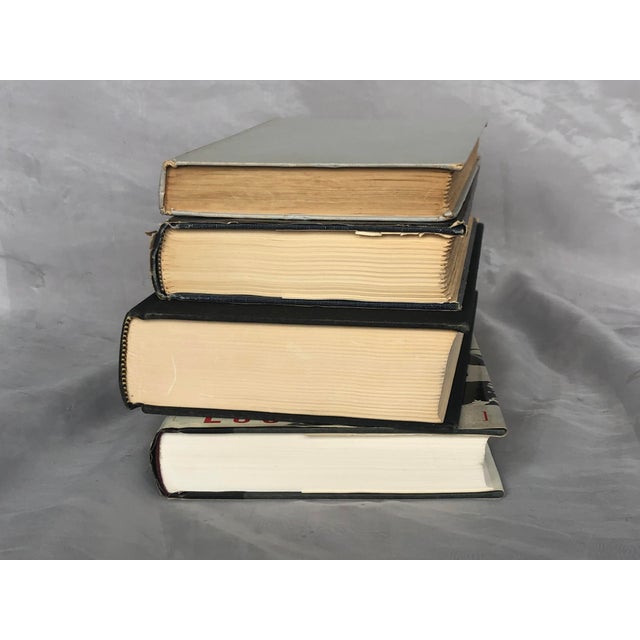 Black & Gray Vintage Books - Set of 4 | Chairish