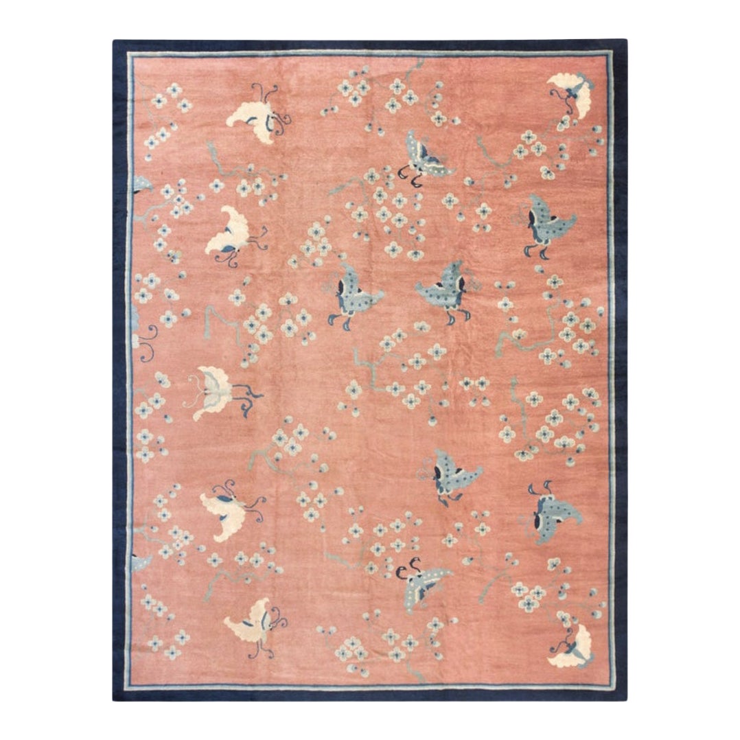 Antique Chinese Peking Rug 9'3" X 11'9" | Chairish