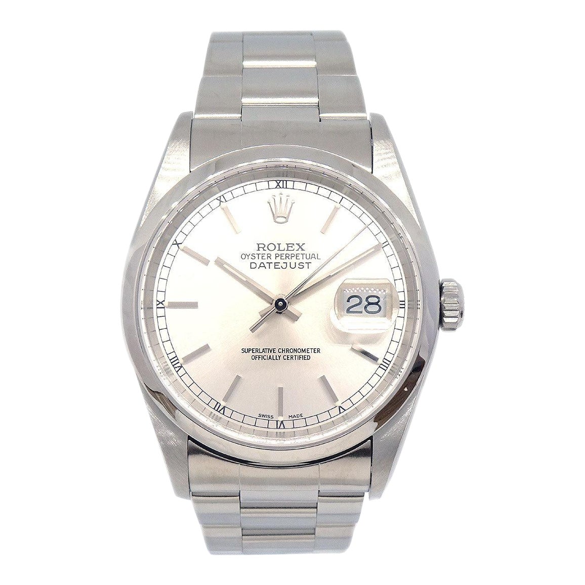 Rolex 2002 Datejust 34Mm 75214 | Chairish