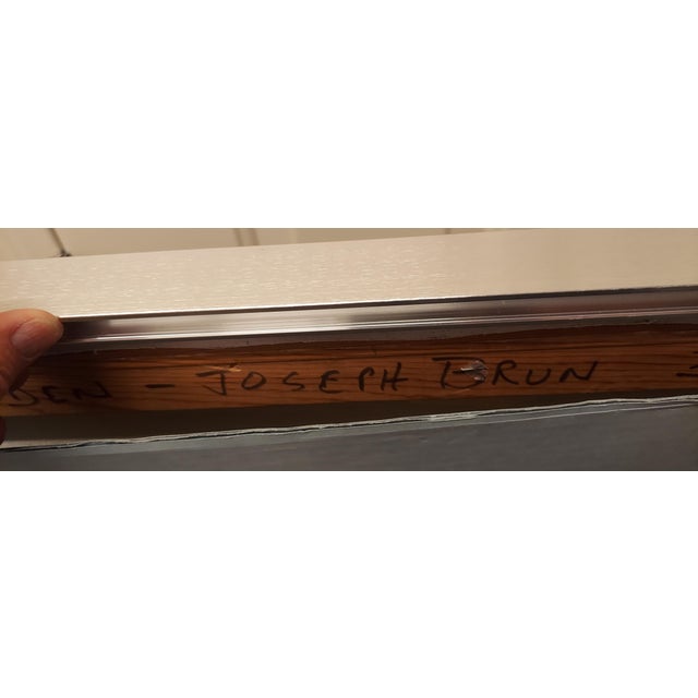 1960s Florida Artist Joseph O. Brun Large Oil Painting " Gardon of Eden ...