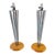 Vintage 1960s Mid-Century Modern Tapered Aluminum Table Lamps in the ...
