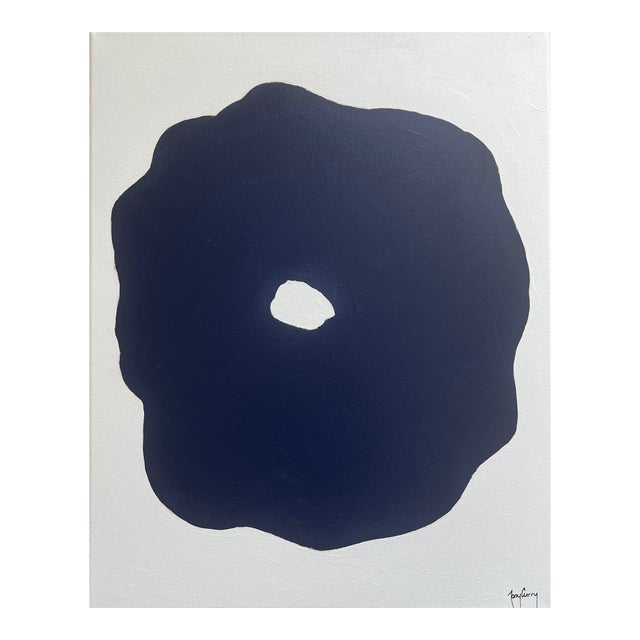 Original Blue Poppy Flower Painting by Tony Curry | Chairish