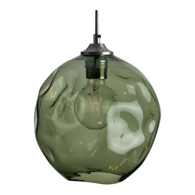 Liquid Light Large Eel Glass Colour Pendant | Chairish