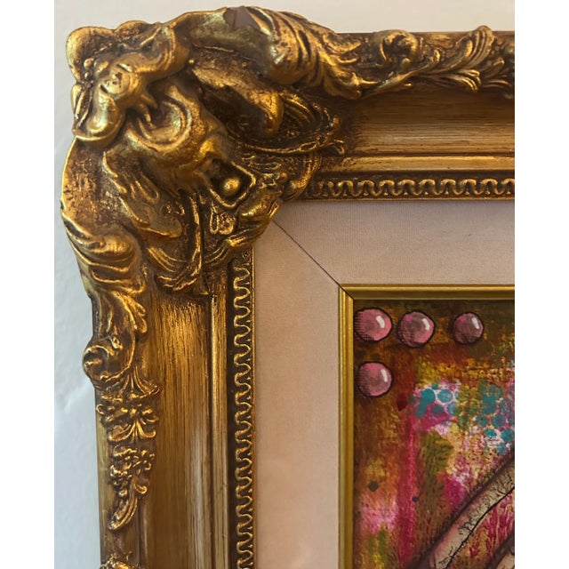 "The World" Original Abstract Oil on Canvas by Annie Todd in Gilded ...