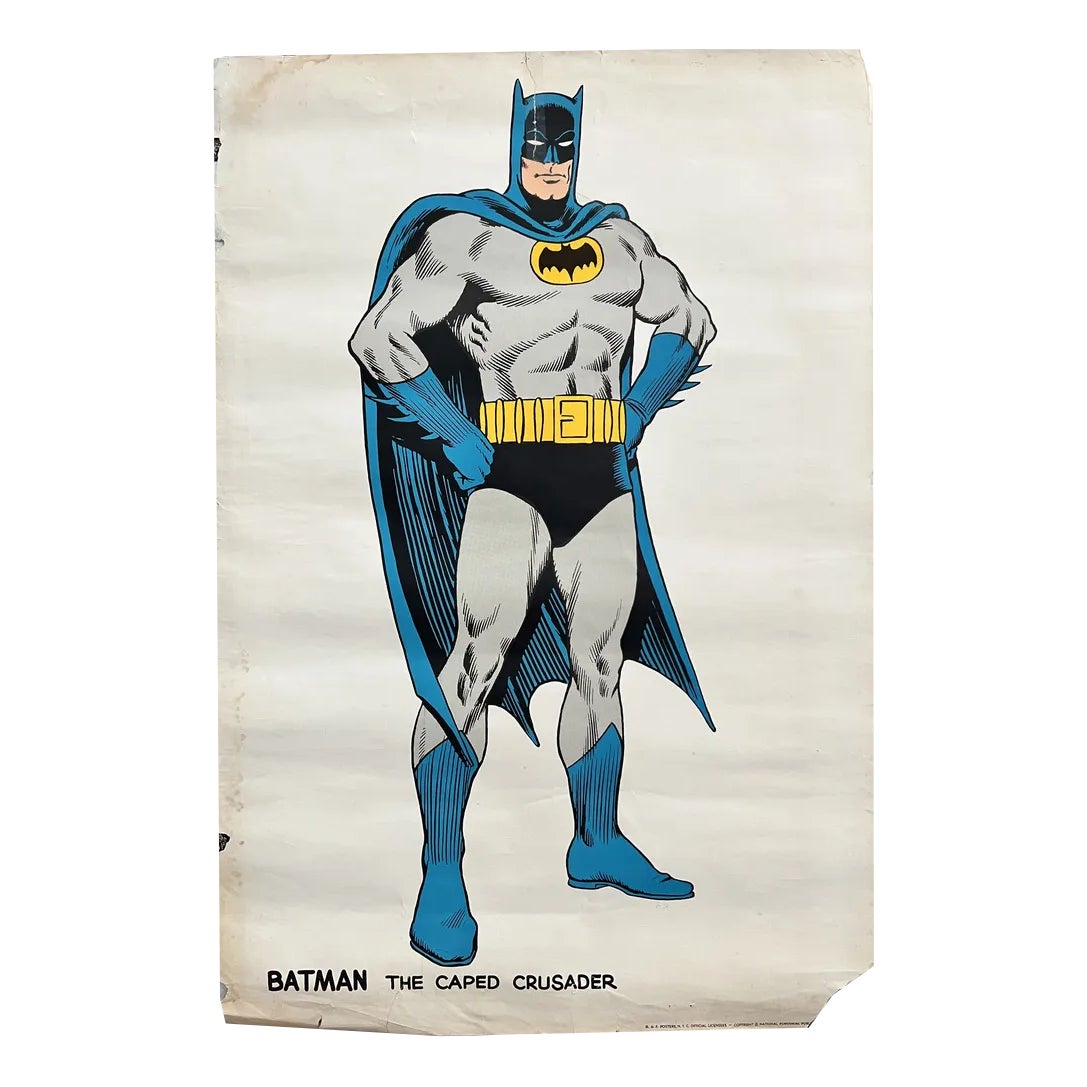Vintage Batman Comic Book Poster, 1966 | Chairish