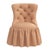 Tufted Vanity Chair with Skirt in Velvet Melon | Chairish