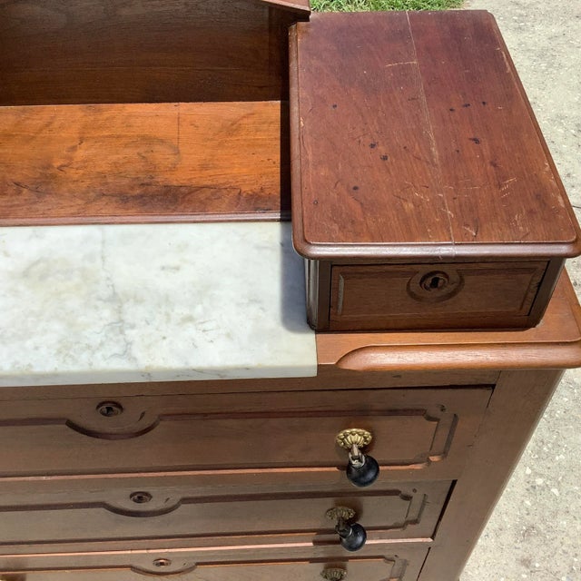 Late 19th Century Antique Victorian Dresser Marble Top and 2 Glove ...