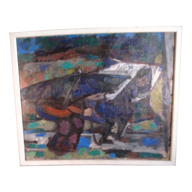 1939 "November" Abstract Modern Oil Painting on Canvas by David McCosh ...