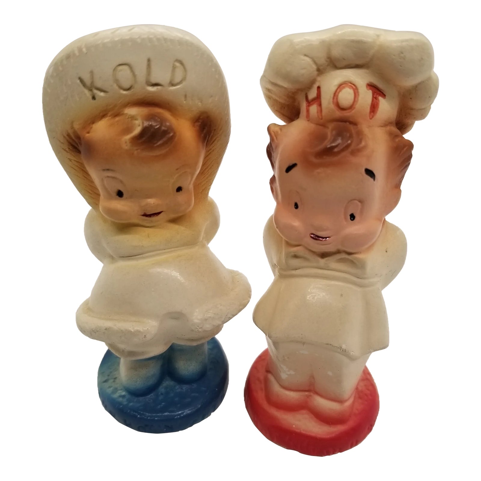Hot Kold Vintage Piglet Salt and Pepper Shakers | Chairish