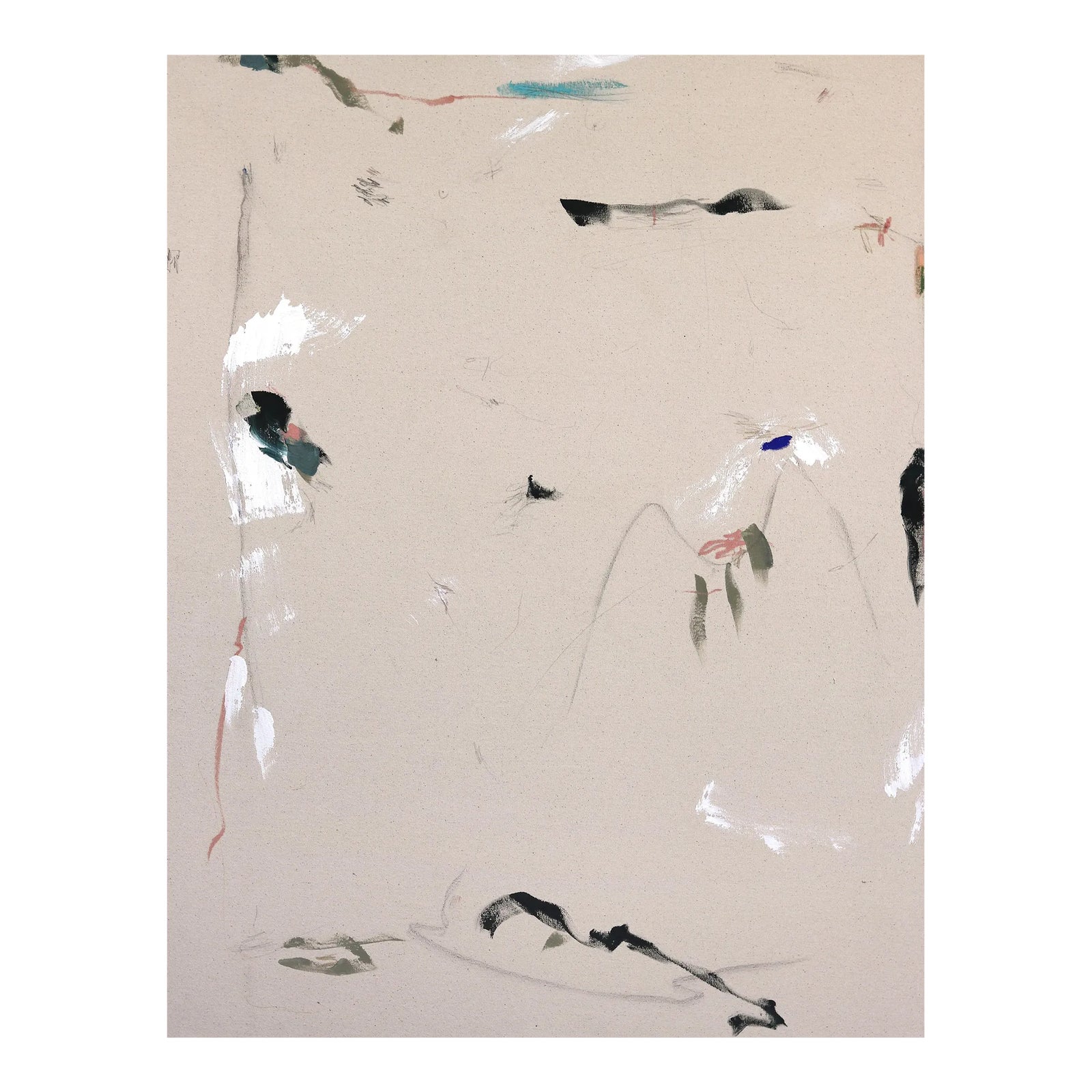 A Loud Noise in the Forest - Minimalist Abstract Painting on Natural ...
