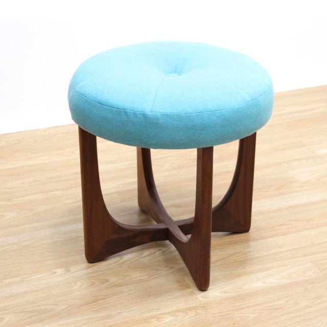 Mid Century Teak Astro Vanity Stool by G Plan | Chairish