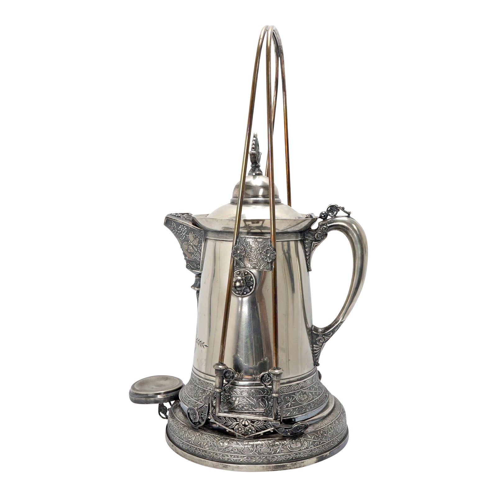 Victorian Aesthetic Movement Silverplate Tilting Water Pitcher Rogers ...