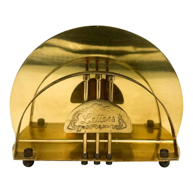 Vintage "Letters" Brass Letter Holder | Chairish
