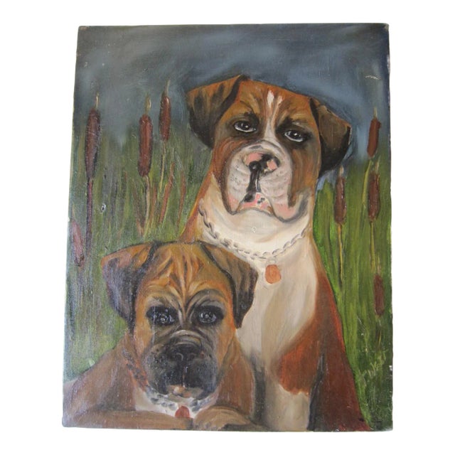 Portrait Two Boxers, Signed | Chairish