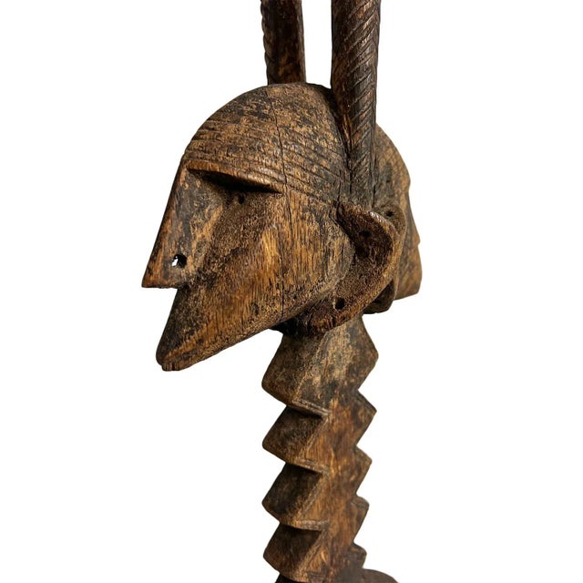 Vintage Chiwara Antelope Twin Headpiece Figure | Chairish