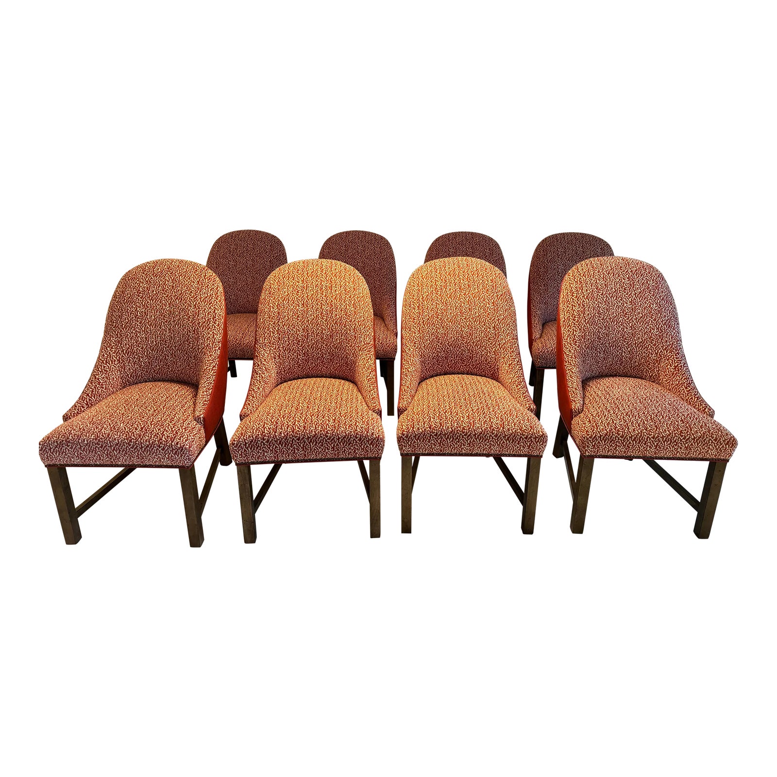 Charles Stewart Co. Upholstered Wythe Dining Chairs in Designer Fabric ...