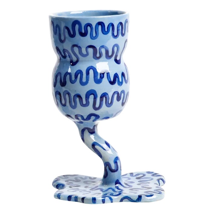 Melting Cocktail Goblet by Hannah Simpson | Chairish