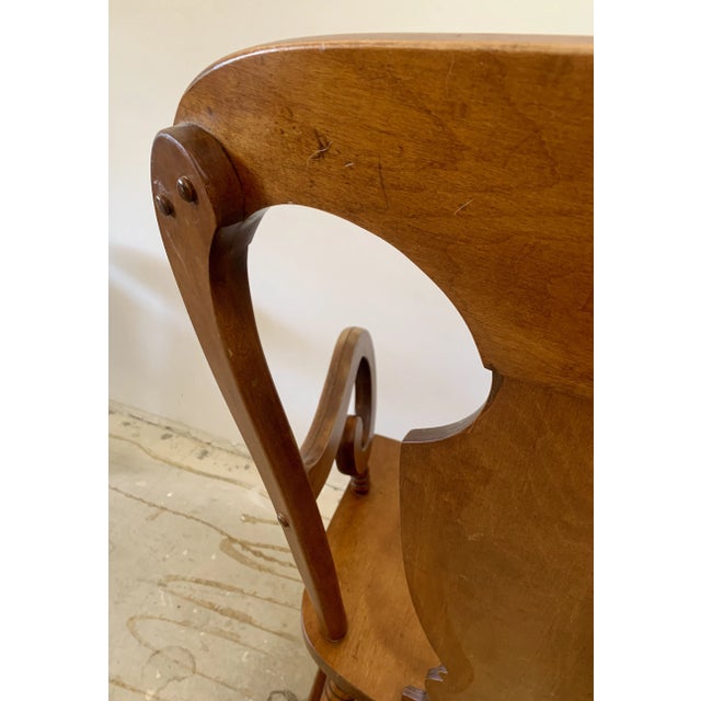 Tell City Maple Balloon Back Rocking Chair | Chairish