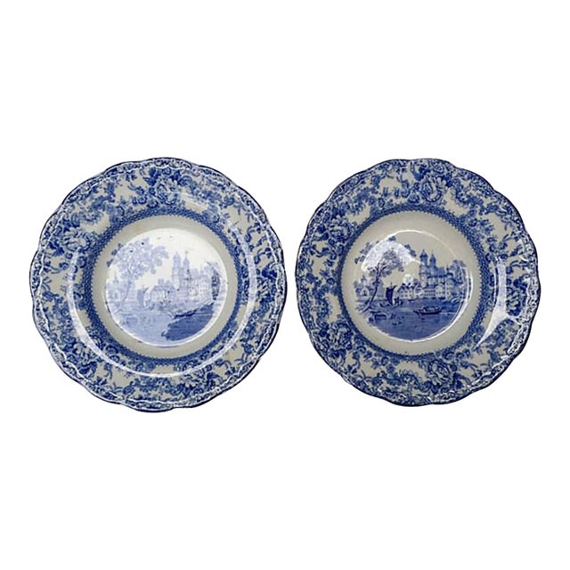 Vintage Pair of Dutch Blue and White Bowls S/2 | Chairish