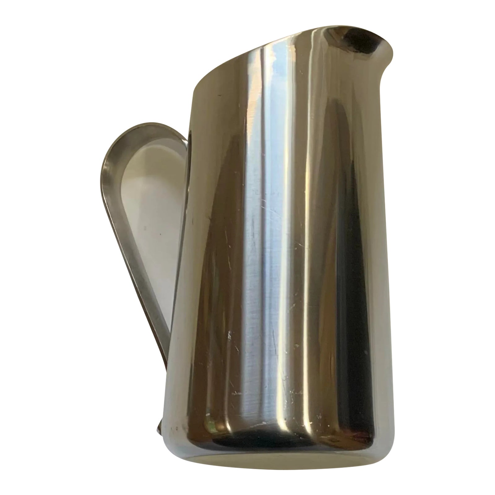Late 20th Century Stainless Steel Water Pitcher by Oneida | Chairish