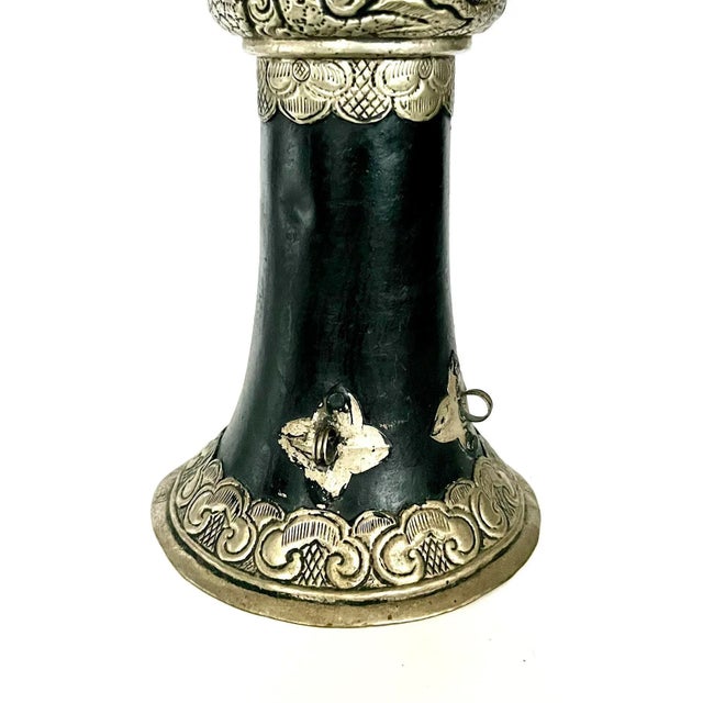 Antique Tibetan Trumpet or Dunchen Telescoping Ceremonial Horn | Chairish