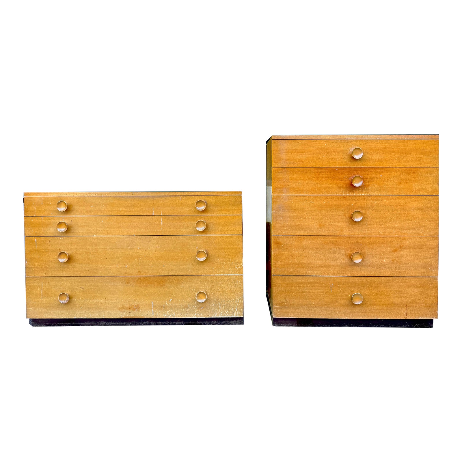 1930s Herman Miller Dressers by Gilbert Rohde, 2 Pieces | Chairish
