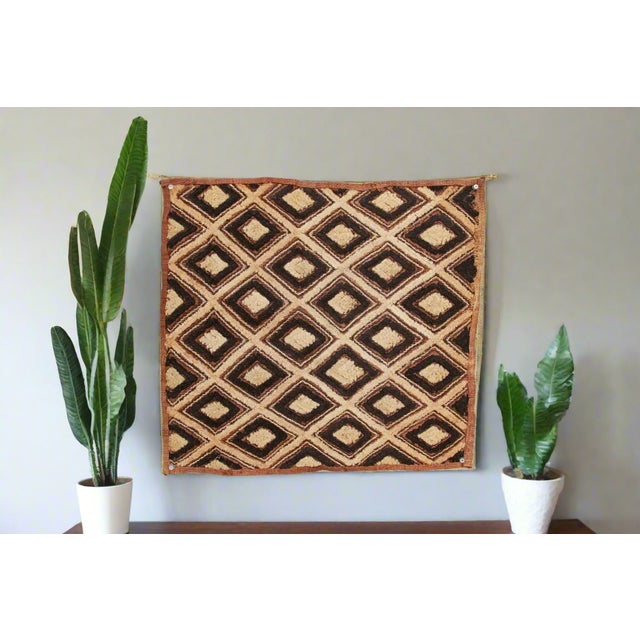 Sparkle African Kuba Cloth Panel | Chairish
