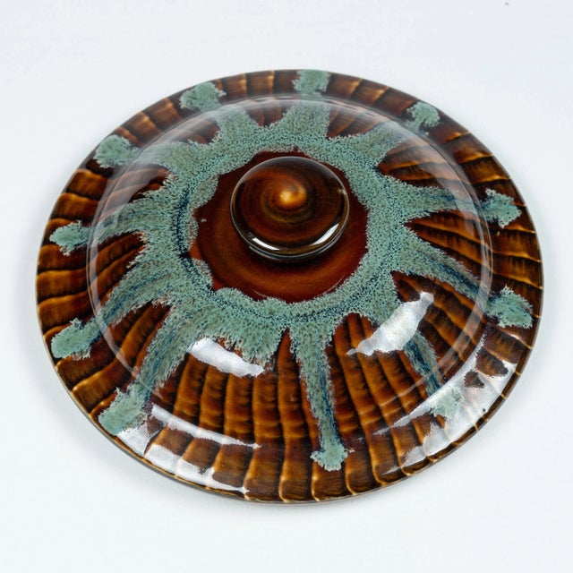 Large Mid 20th Century Onta Jar With Iron Hakeme Brush and Splash ...