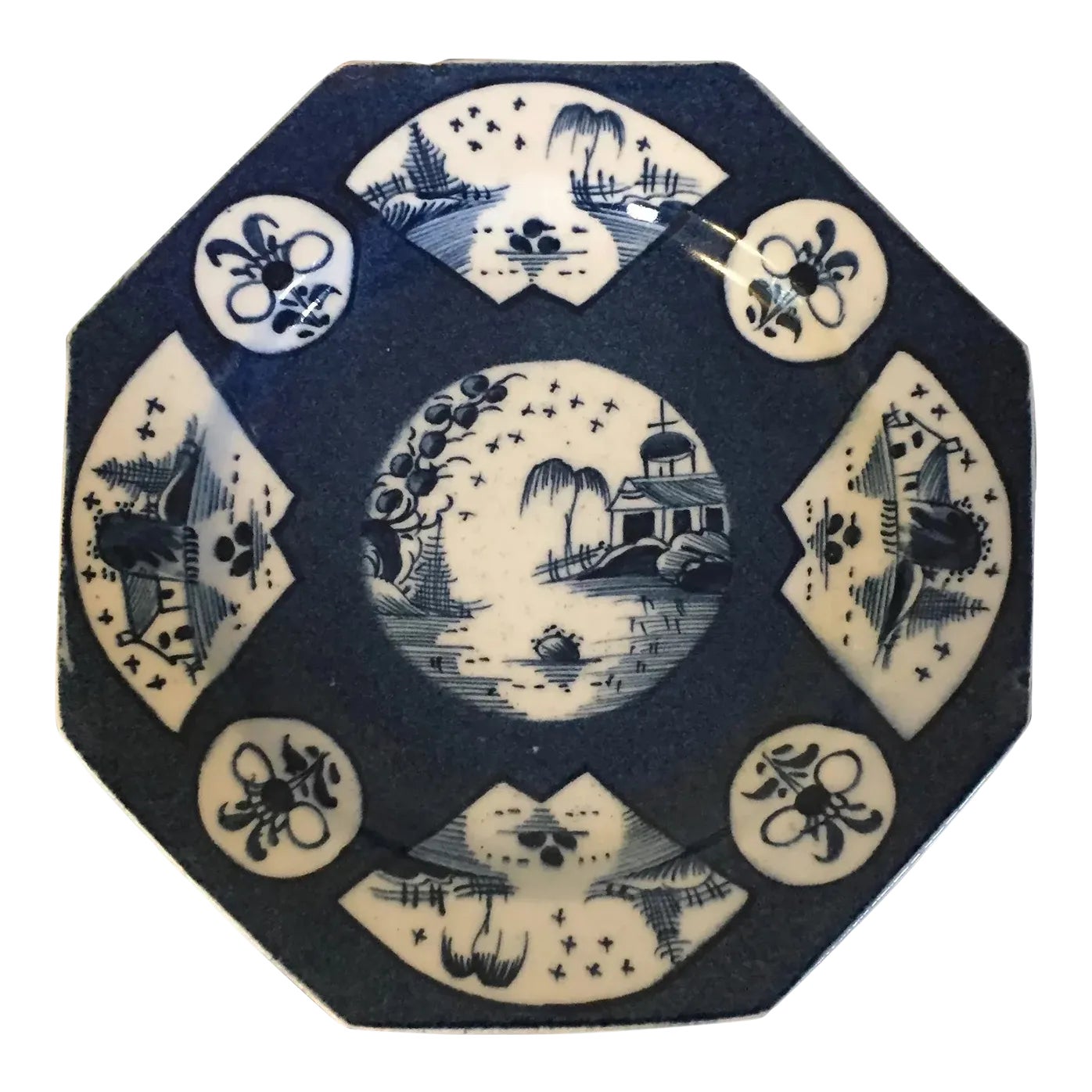 Antique 18th Century George III English Porcelain Plate | Chairish