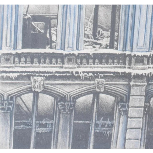 David Hendricks "Facade #2" Pencil on Paper, 1981 | Chairish