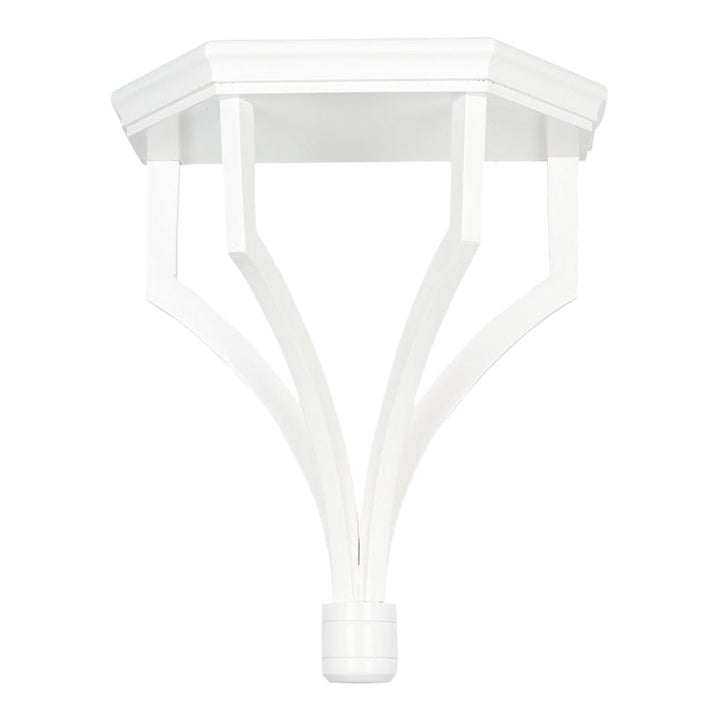 Solid Wood White Wall Bracket, Medium | Chairish