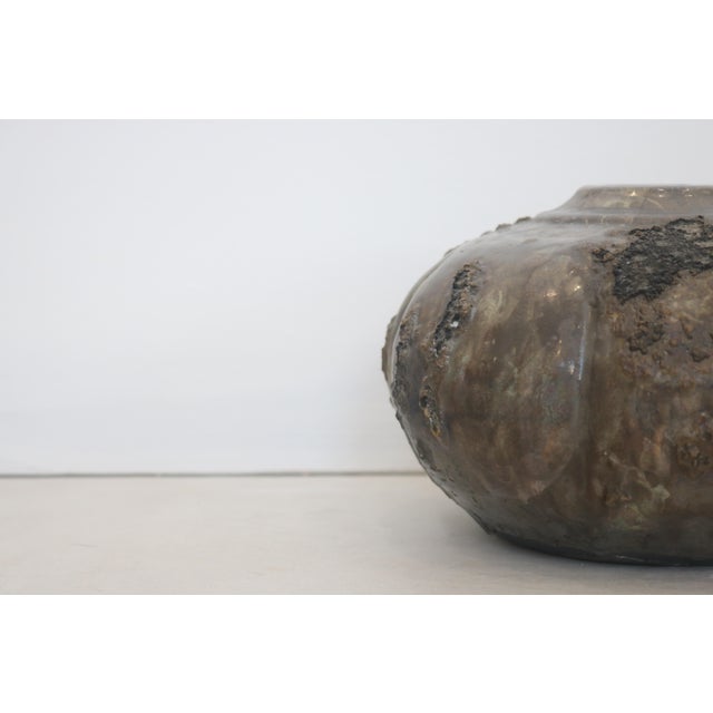 Late 20th Century Tony Evans Raku Pottery Vase, Signed and Numbered ...