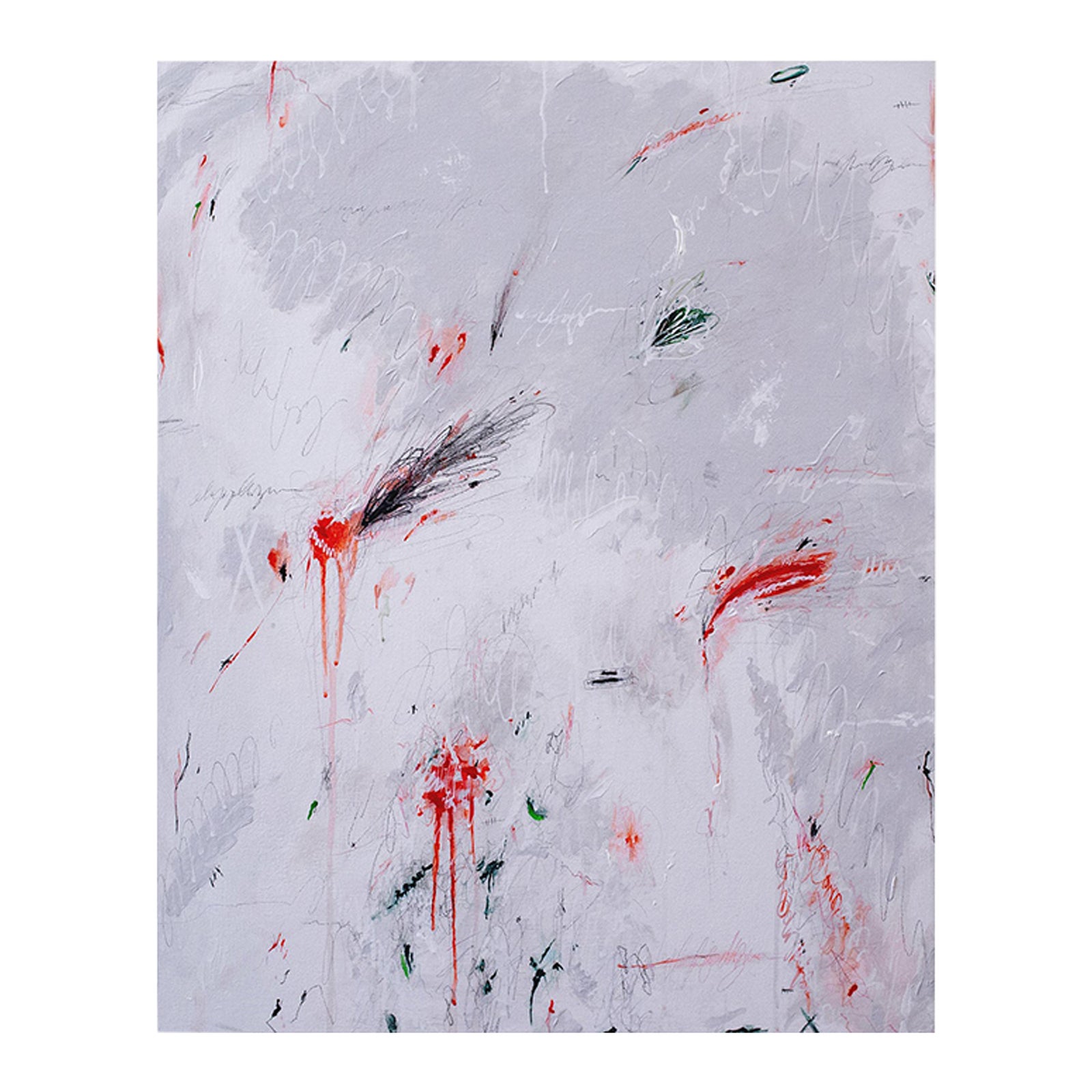 Large Original Abstract Painting on Canvas by Margot Sinclair | Chairish