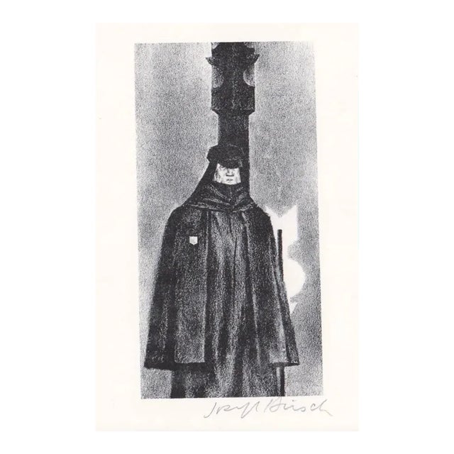 1948 Joseph Hirsch Policeman the Law Lithograph | Chairish