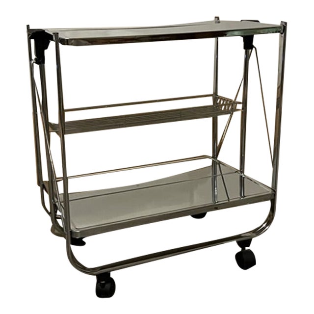 Mid 20th Century Mid-Century Modern Space Age Polished Stainless Steel ...