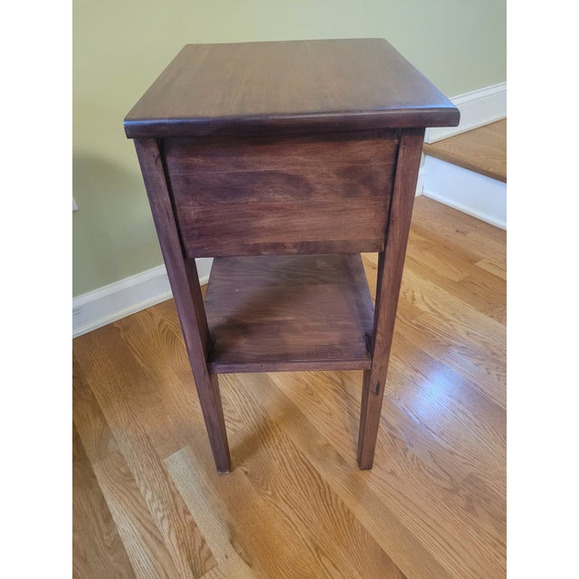 Early 20th Century Handcrafted Mahogany Side Table | Chairish